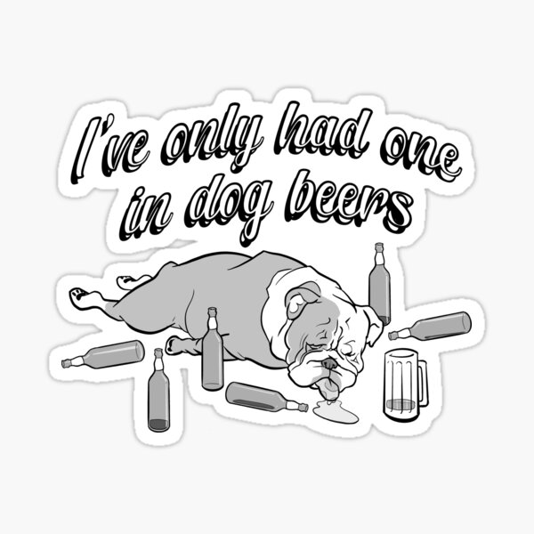 "Dog Beers" Sticker by StudioKuchiran | Redbubble