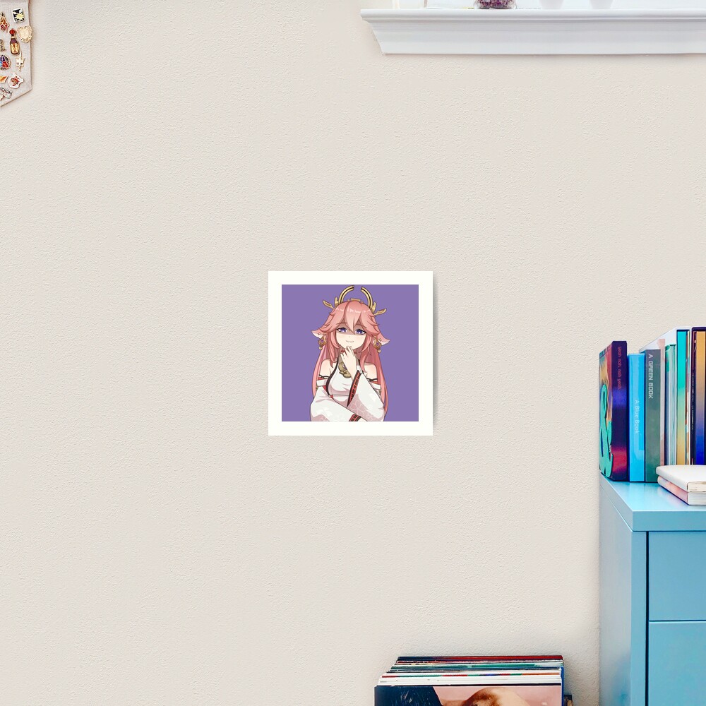 "Yae Miko Smug" Sticker for Sale by SongJoArts | Redbubble