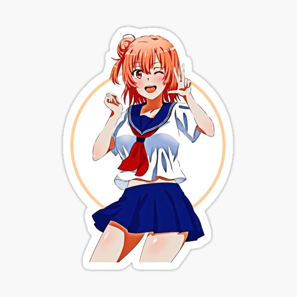 "yui yuigahama" Sticker for Sale by oregairu-m | Redbubble