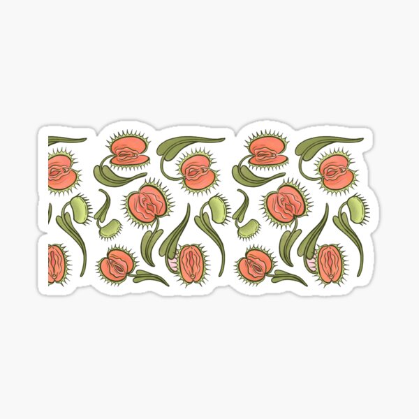 "Venus Flytrap Vulvas" Sticker for Sale by seliemc | Redbubble