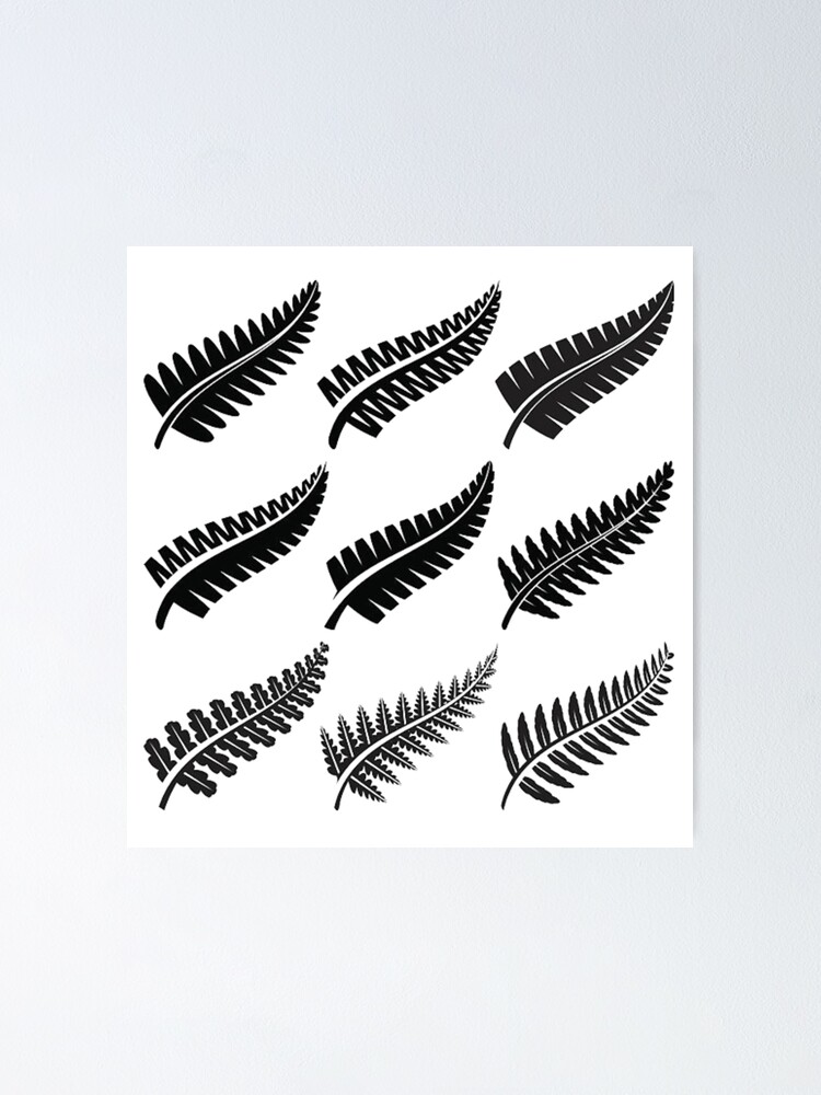 "New Zealand silver fern" Poster by KiwiHub | Redbubble