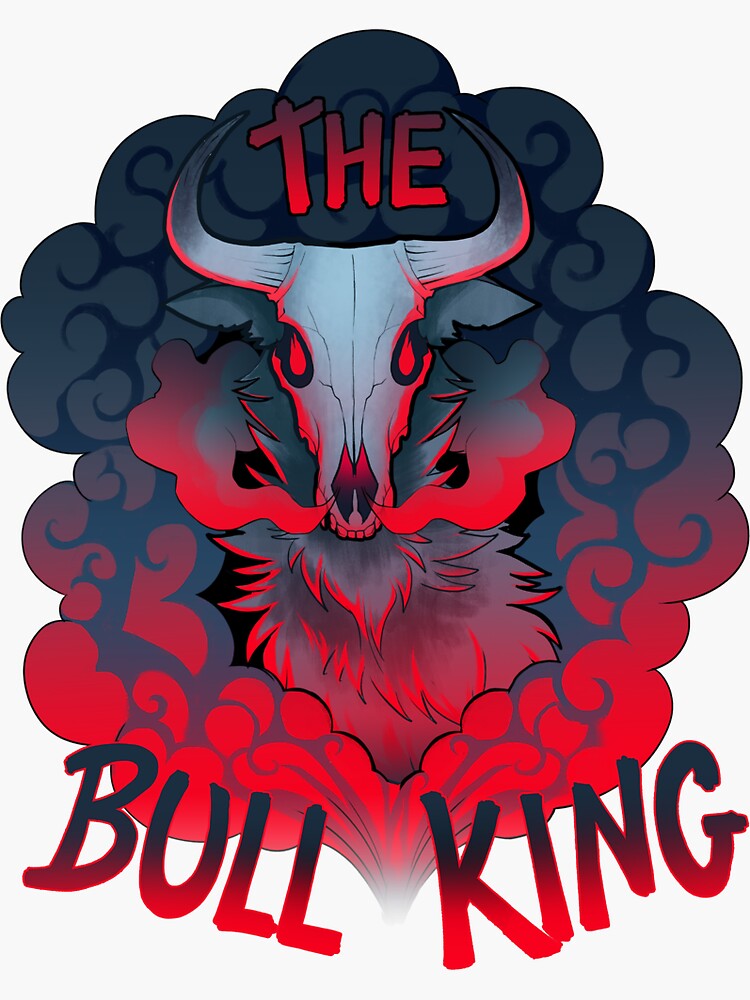 "The Bull King" Sticker for Sale by skailla | Redbubble