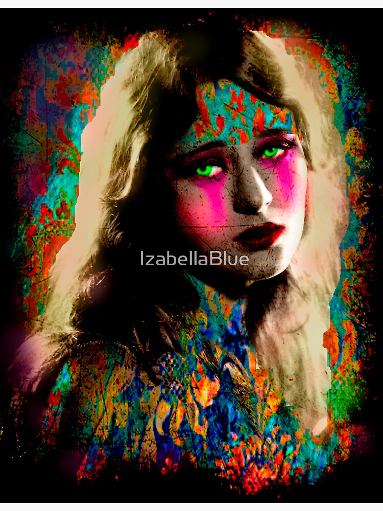 "Beautiful Rainbow Alien Woman, Altered Glitch Art" Sticker by ...