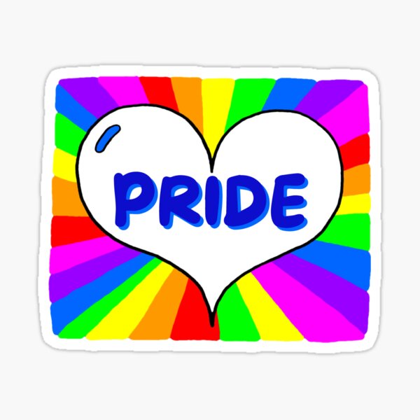 "PRIDE - LGBTQ Message Radiating Rainbow Background - Gay Rights ...