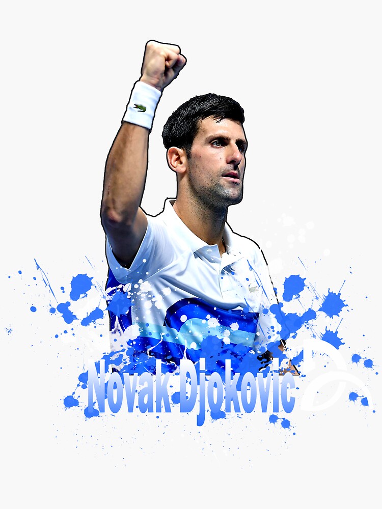 "Best logo novak djokovic" Sticker by annova | Redbubble