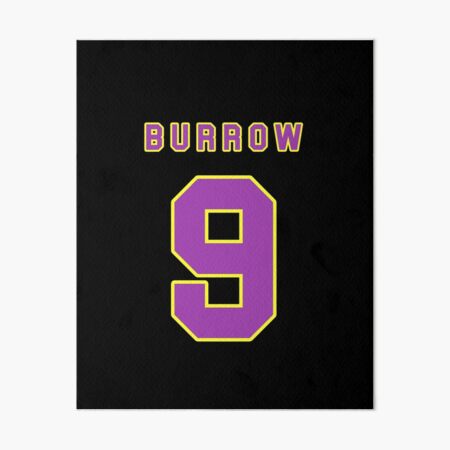 "joe burrow number nine" Art Board Print for Sale by yoursuly | Redbubble