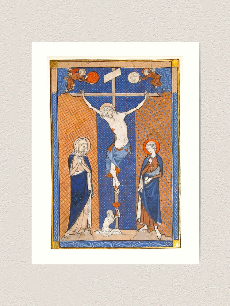 "Manuscript Leaf with the Crucifixion, from a Missal | ca. 1270–80 | French | " Art Print by ...