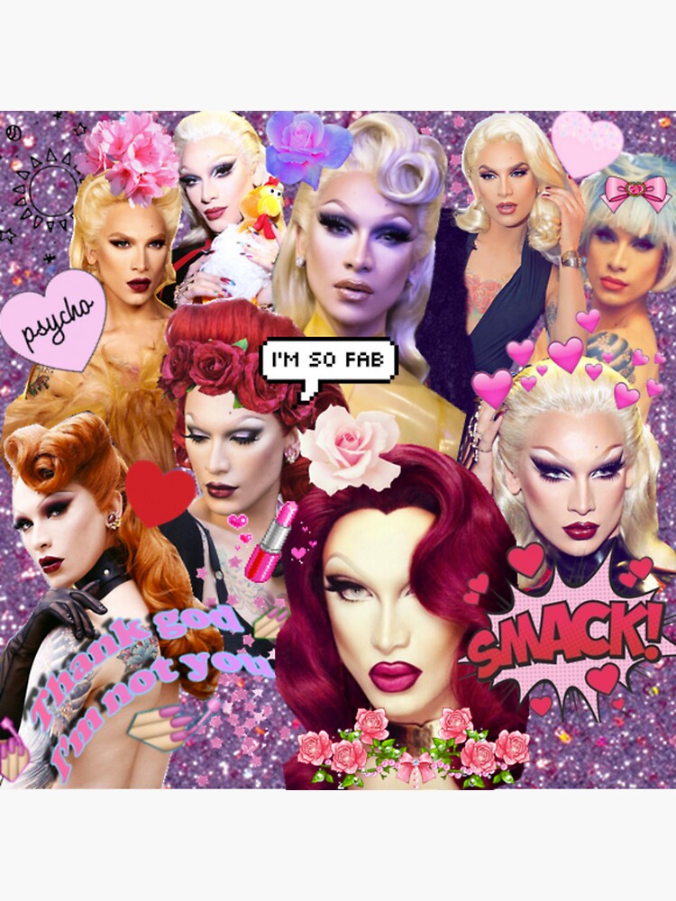"Miss Fame Collage " Sticker by arealprincess | Redbubble