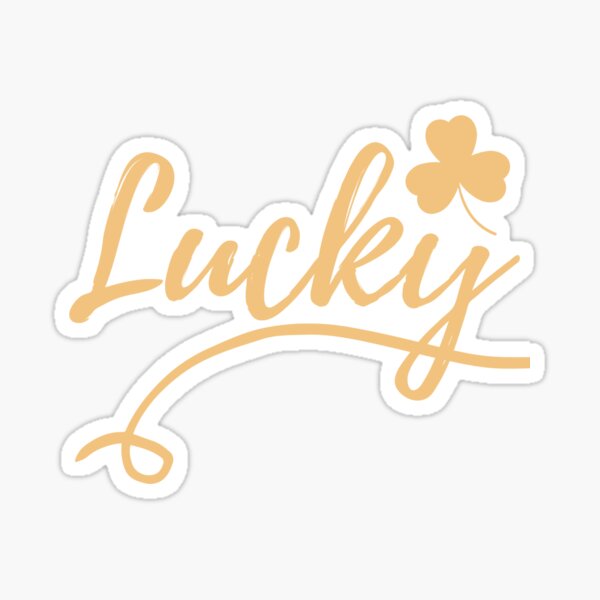 "Lucky" Sticker by shopee123 | Redbubble