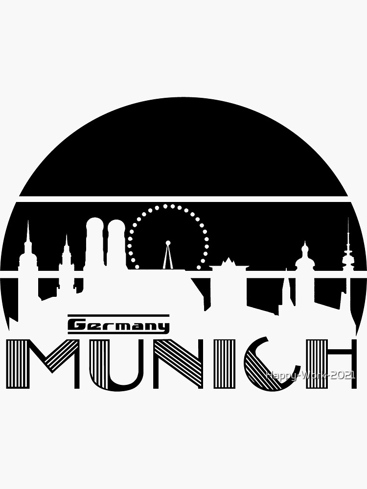 "Munich / Bavaria / Wiesn / Germany" Sticker by Happy-Work-2021 | Redbubble