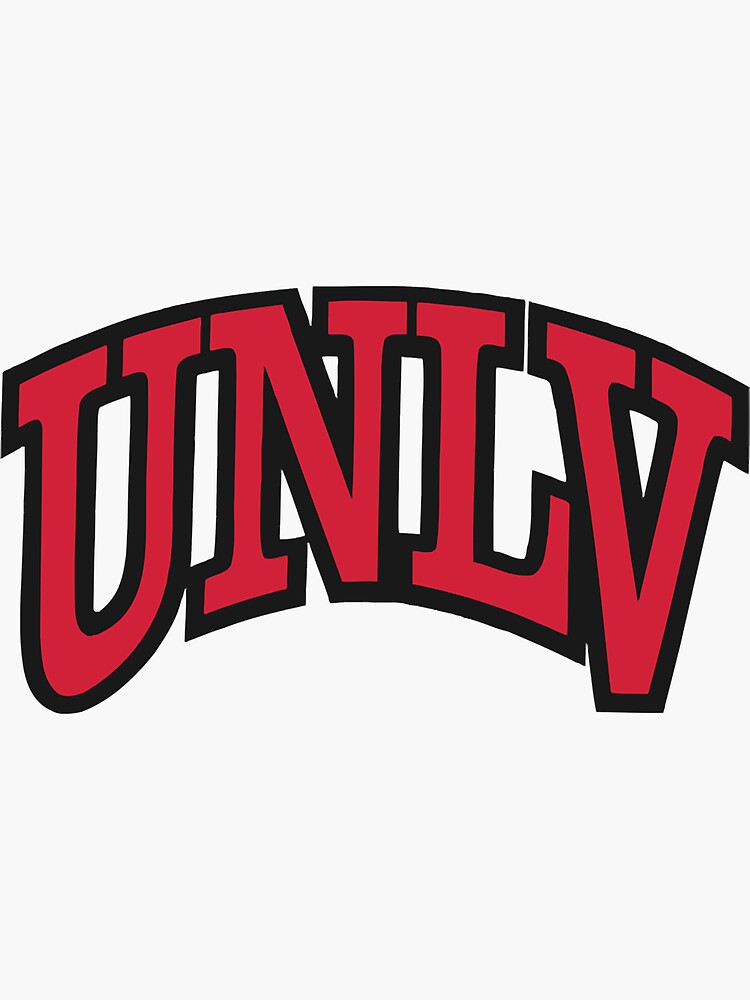 "Sticker Rebels-UNLV Classic" Sticker by Livingstone12 | Redbubble