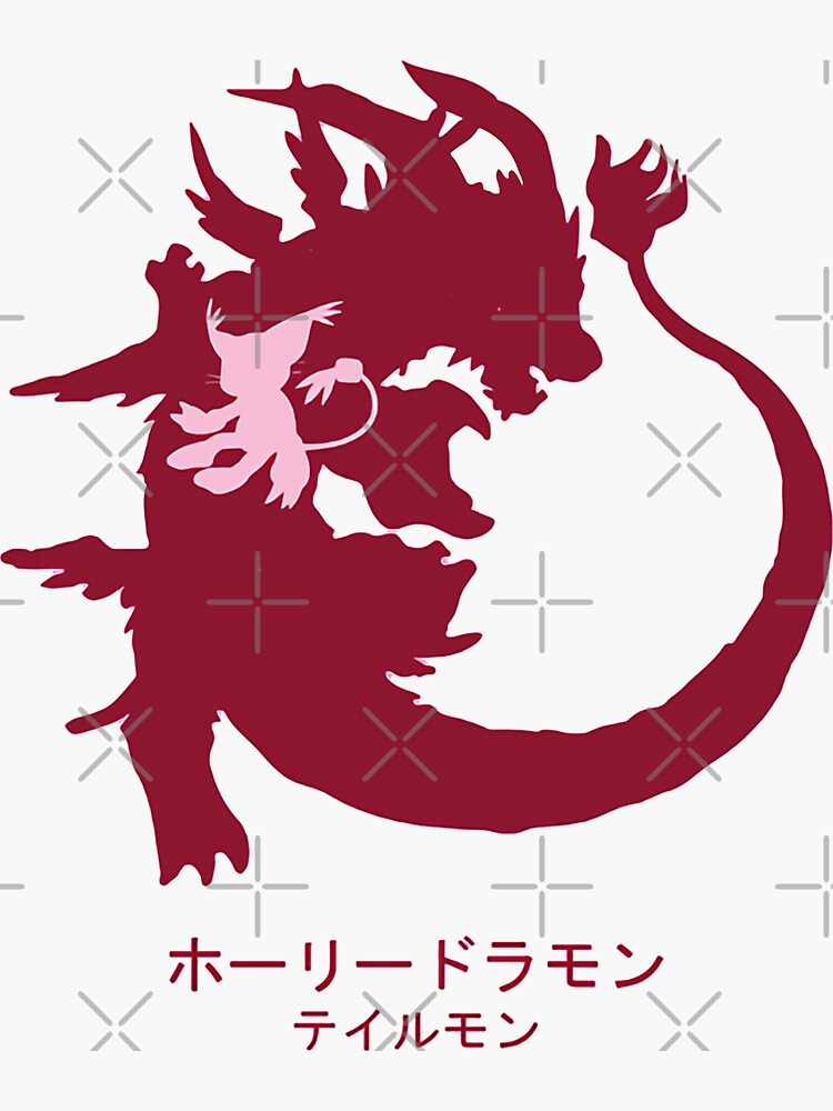 "Tailmon Siluet Mega Evolution" Sticker for Sale by naracloth310 ...