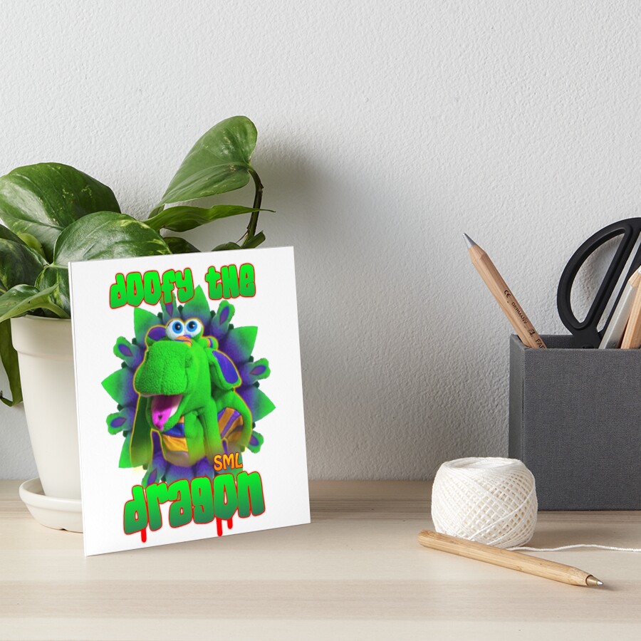 "DOOFY THE DRAGON" Art Board Print by thiscub | Redbubble