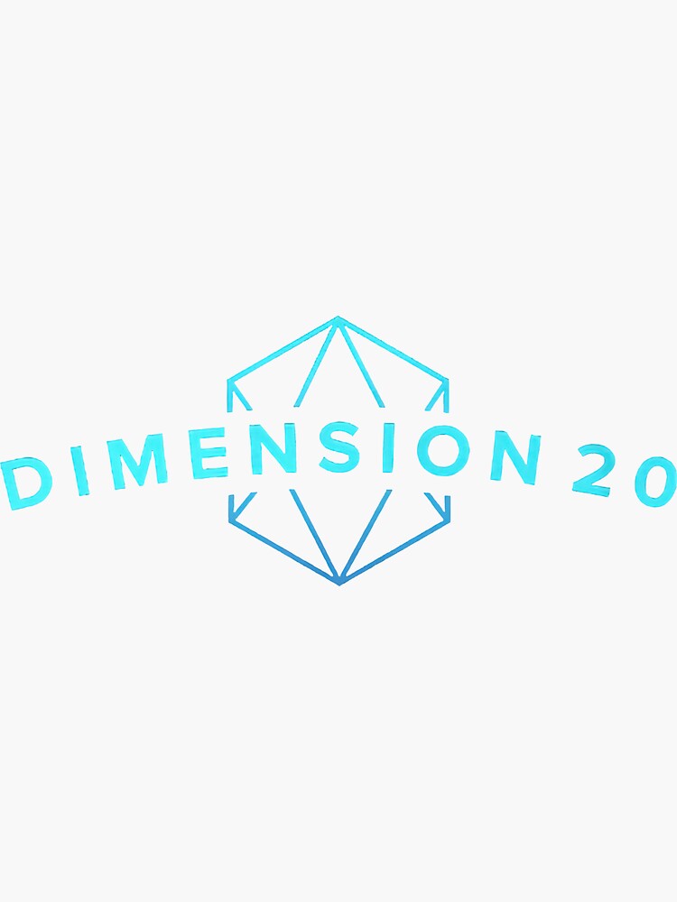 "Dimension 20 merch" Sticker by Elliot-Lynch | Redbubble
