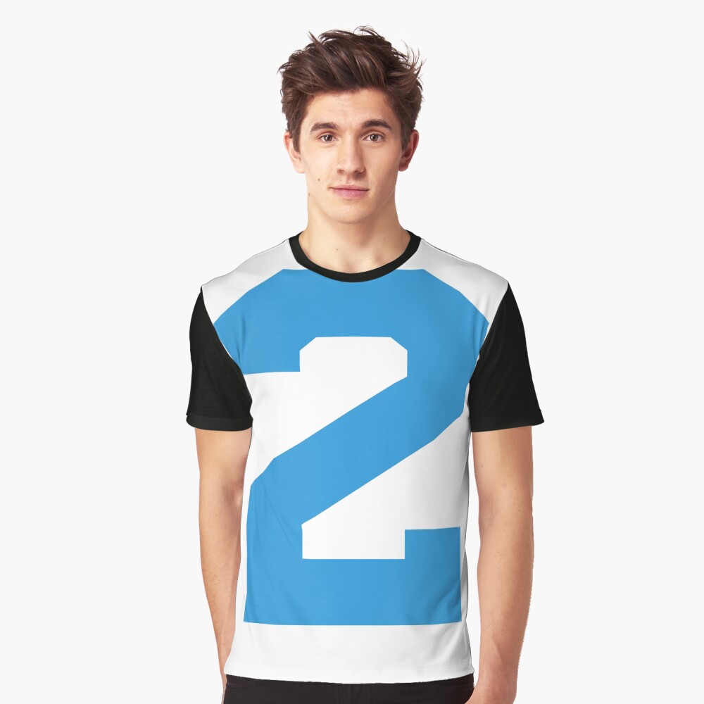 "Number 2, Blue two, Sports number 2" Sticker for Sale by TheCultStuff ...