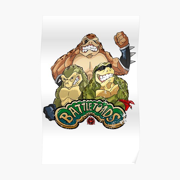 "Retro Gaming Toads" Poster by OmgXero | Redbubble