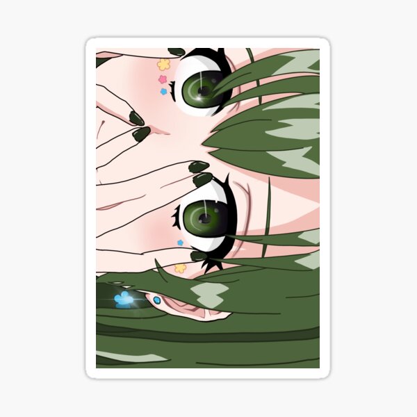 "Shy Anime Girl " Sticker by cloudvity | Redbubble