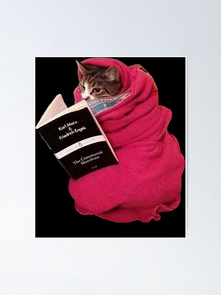 "Communist Cat " Poster for Sale by putneyrrmangasa | Redbubble