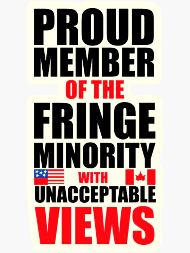 "We The Fringe #p65" Sticker by JaniceSharberKD | Redbubble