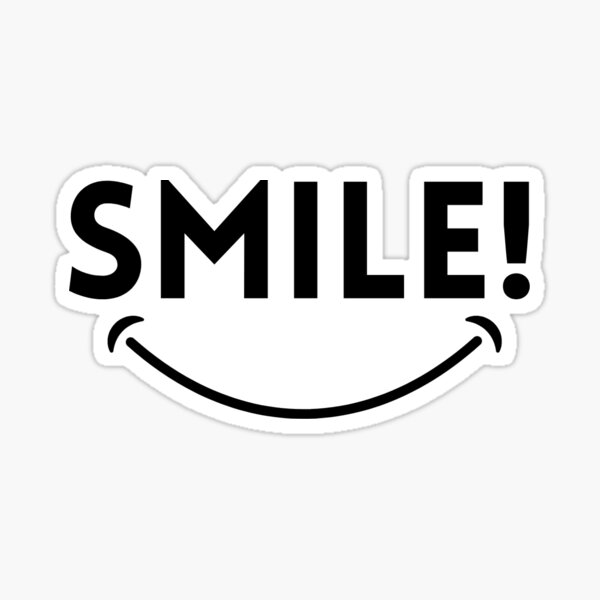 "Smile smiley mouth" Sticker for Sale by SMEJdesigns | Redbubble