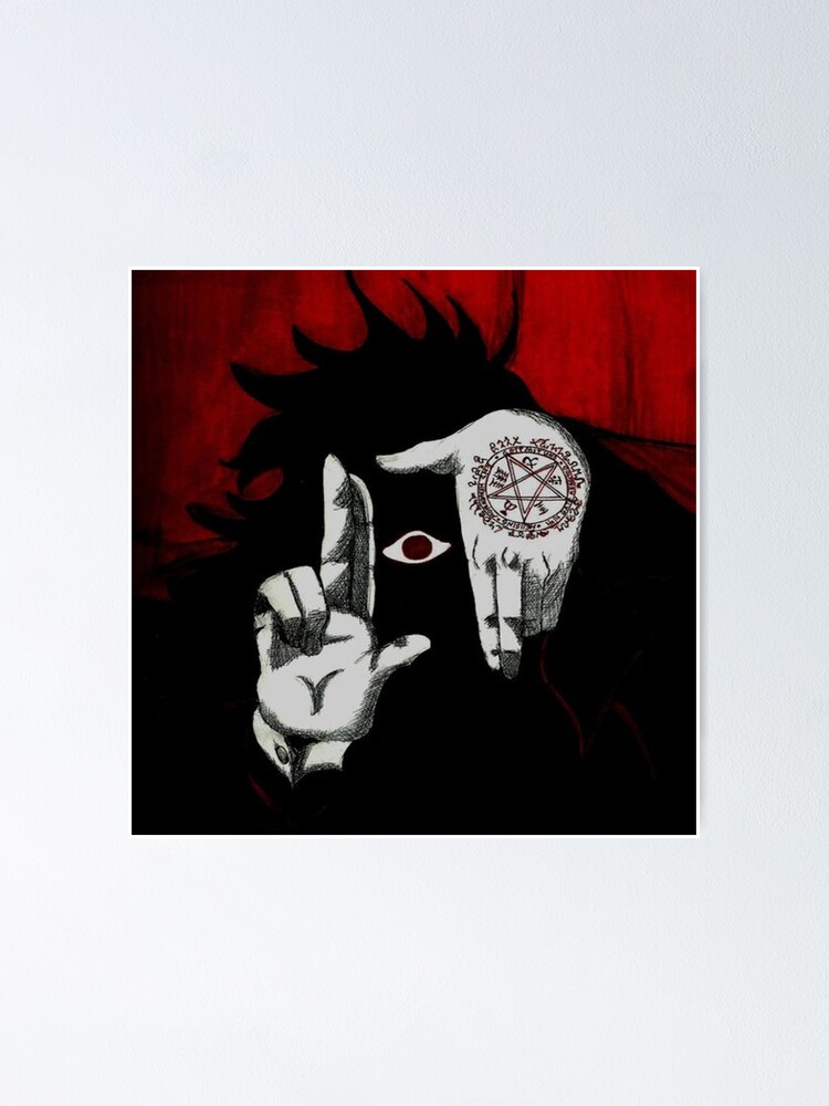 "Alucard Eye -Anime Hellsing Art" Poster by AcidfromMars | Redbubble