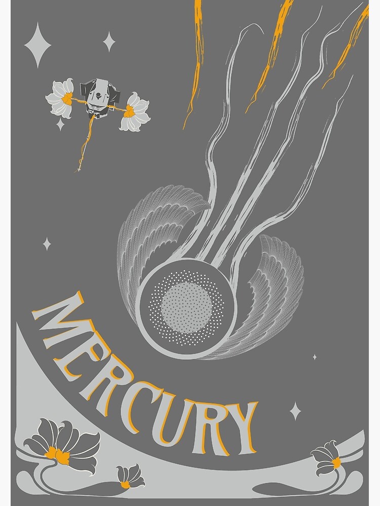 "Mercury - Art Nouveau Space Travel Poster" Art Print for Sale by ...