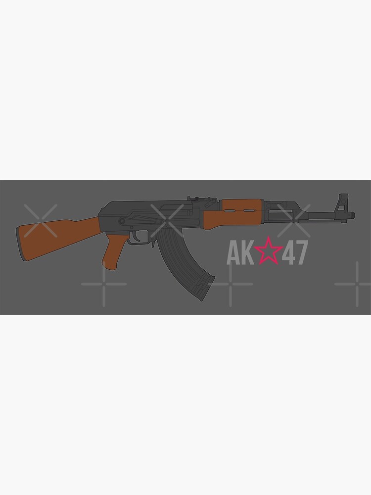 "Legendary Kalashnikov assault rifle (AK-47) color version" Poster for ...