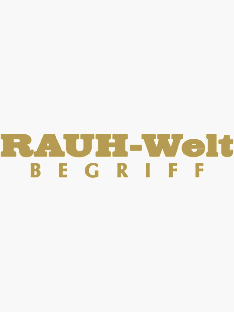"RWB Rauh Welt Begriff Gold Logo Classic T-Shirt" Sticker by ...
