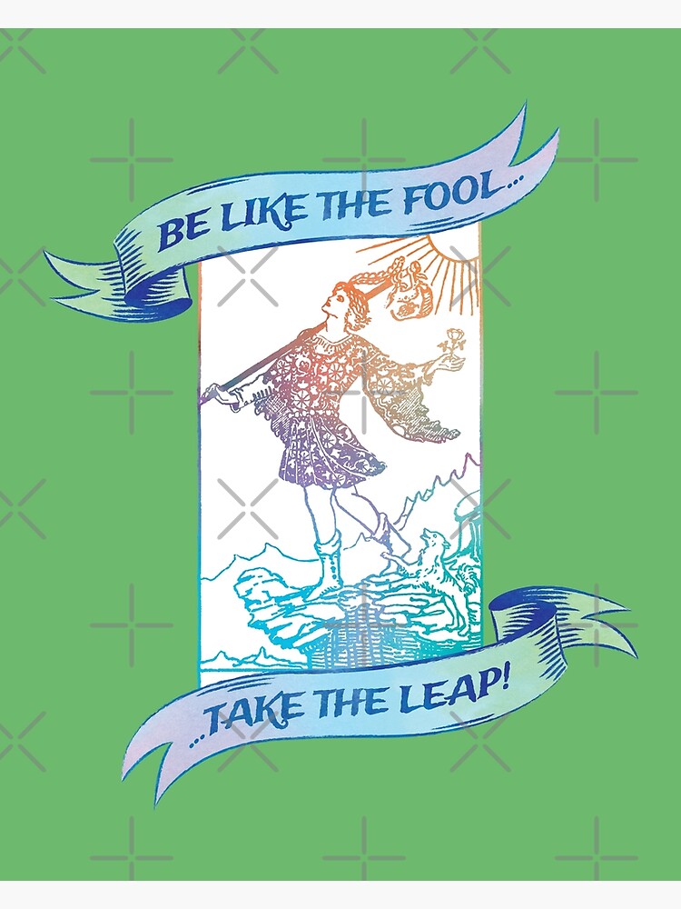 "Der Narr Grüner Hintergrund - Seien Sie wie der Narr ... Machen Sie ...