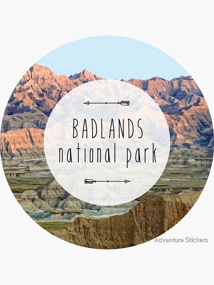"Badlands National Park" Sticker for Sale by tysonK | Redbubble