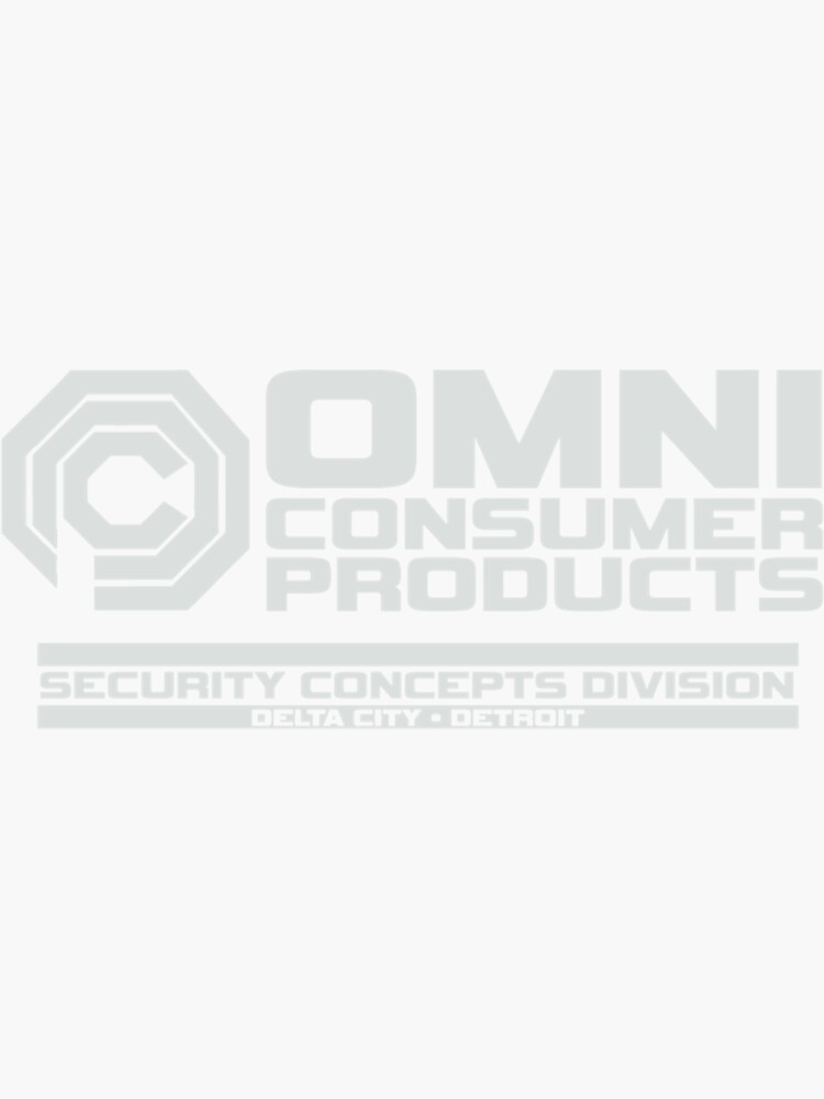 "OCP Security Concepts Department Inspired by RoboCop" Sticker for Sale ...