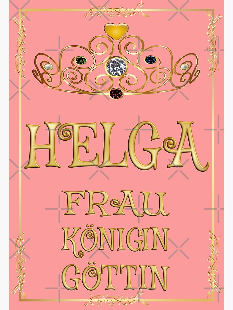 "Helga - woman - queen - goddess" Poster for Sale by madrigenum | Redbubble