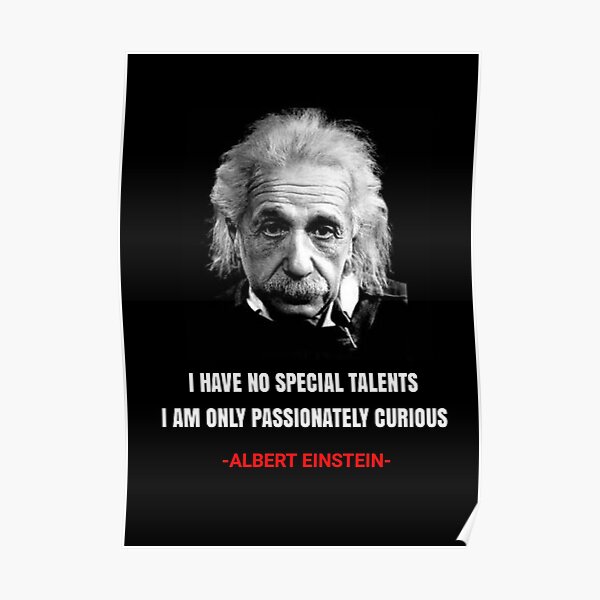 Póster «Frases de Albert Einstein» de RASStore | Redbubble