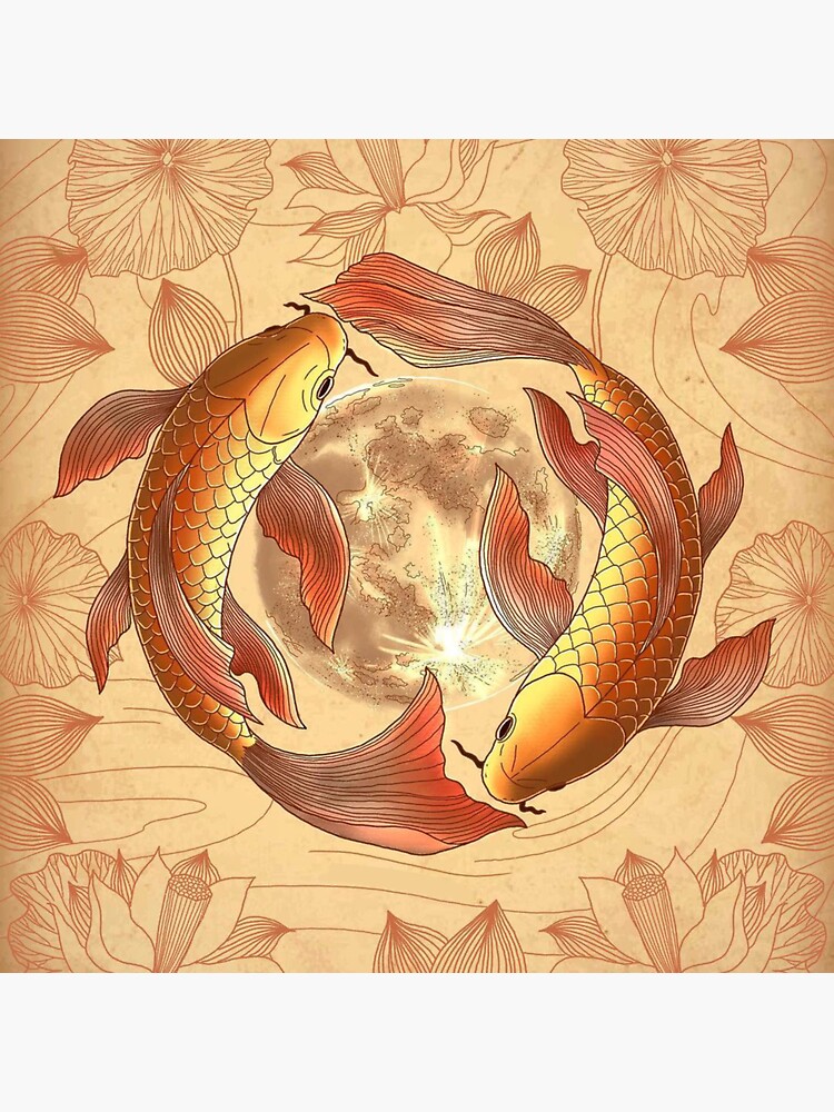 "World Koi Ying Yang" Sticker by gilangangkara | Redbubble