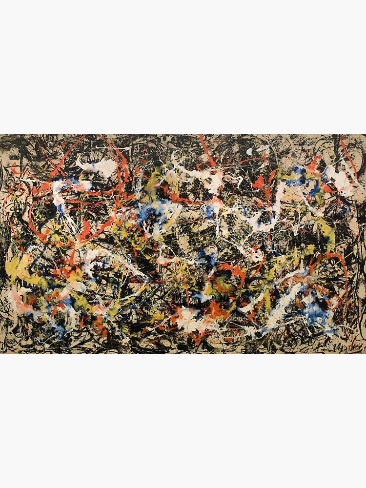"Convergence by Jackson Pollock" Sticker by StudioNine9 | Redbubble