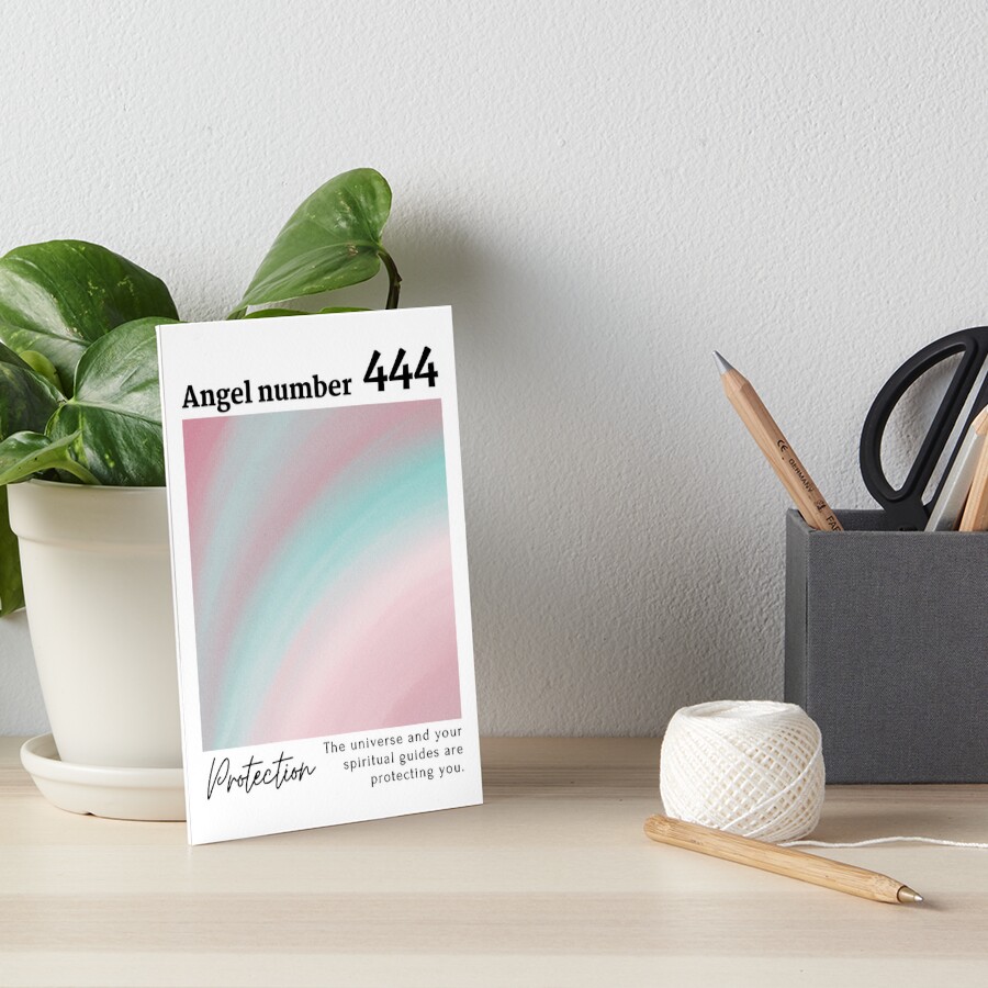 "444 angel number aesthetic aura" Art Board Print by RiriDesign | Redbubble