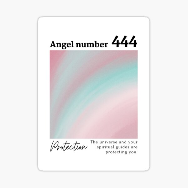 "444 angel number aesthetic aura" Sticker by RiriDesign | Redbubble