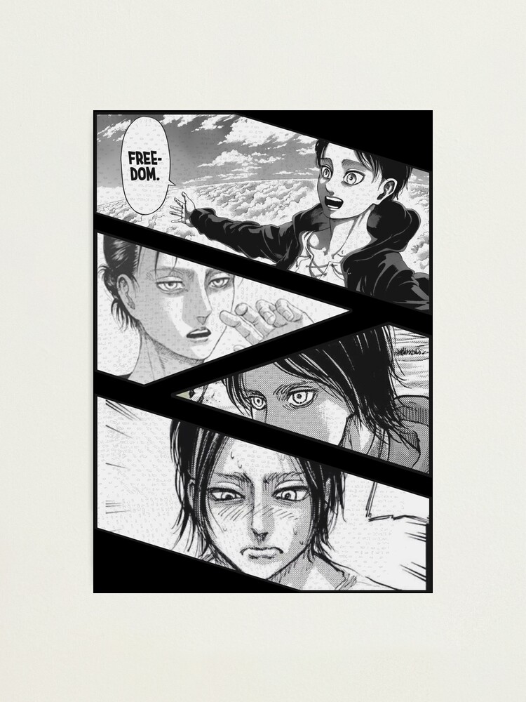 "Eren Yeager Attack on Titan Shingeki no Kyojin Manga Panel Design ...