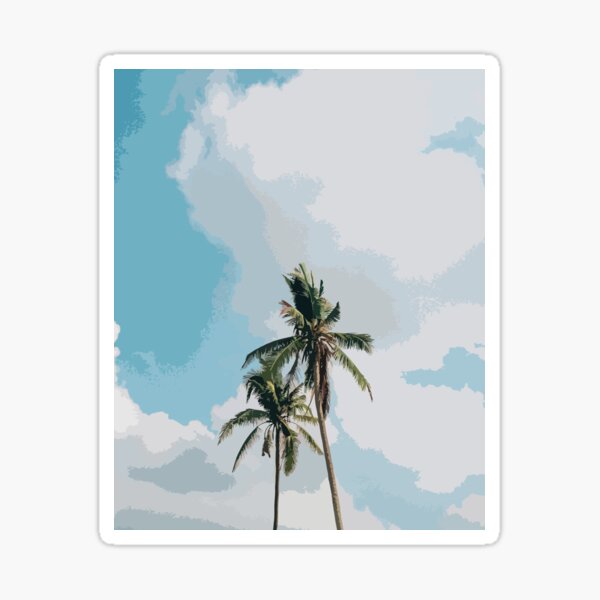 "The wonderful palm" Sticker by Sarzano | Redbubble
