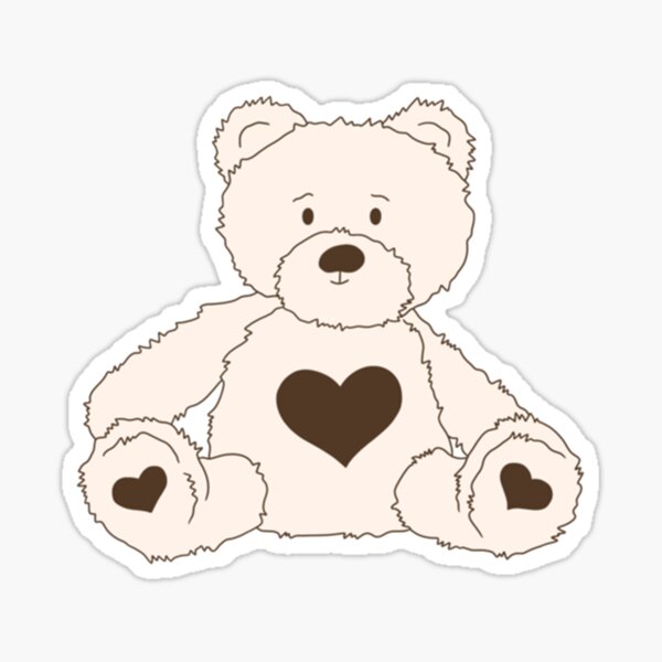 "Bear Stuffed Animal " Sticker by LucomoreStore | Redbubble