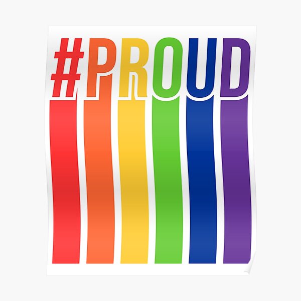"LGBT Proud Rainbow Flag Celebrate Pride" Poster for Sale by ...