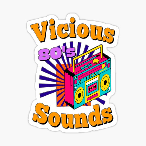 "Best are 80s Sounds" Sticker by MAD-STREETWEAR | Redbubble