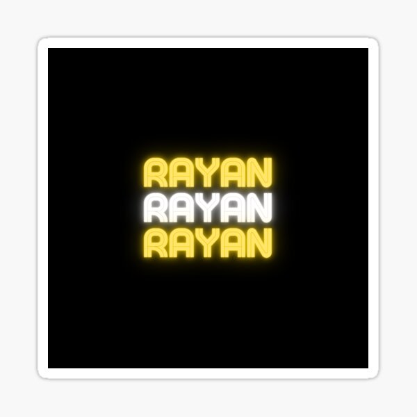"Rayan" Sticker by June5Fashion | Redbubble