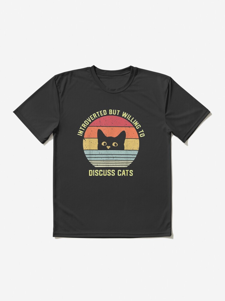 "Introverted But Willing To Discuss Cats ,Vintage Cats Lover Gift ...