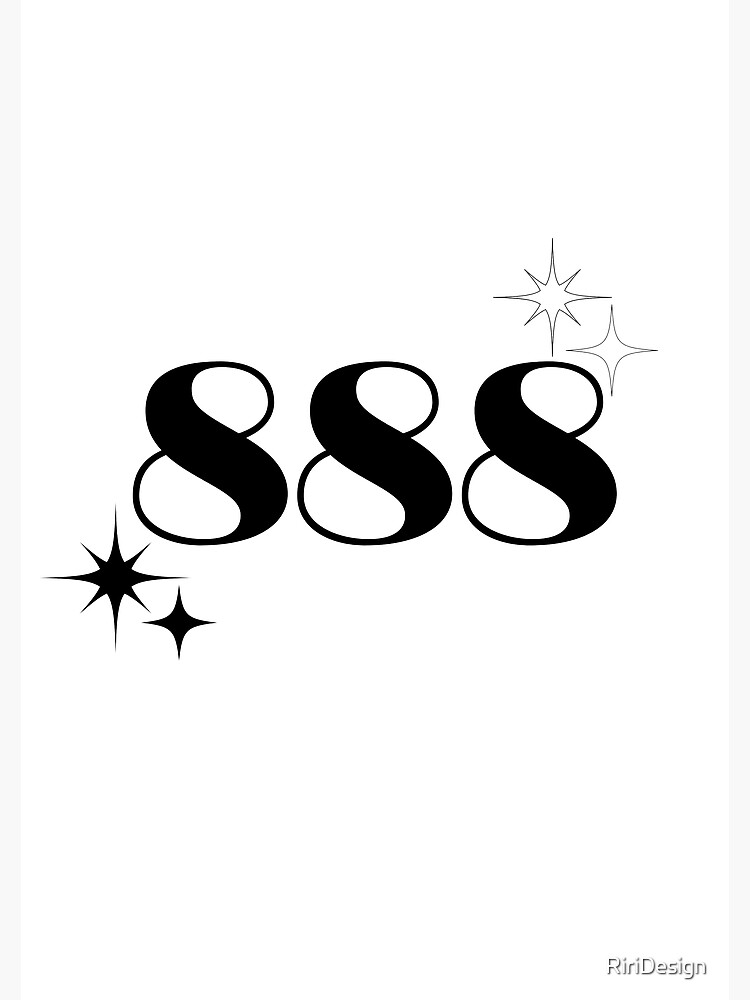"Angel number 888" Poster by RiriDesign | Redbubble