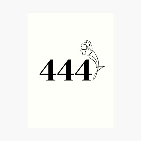 "444 Angel number " Art Print for Sale by RiriDesign | Redbubble