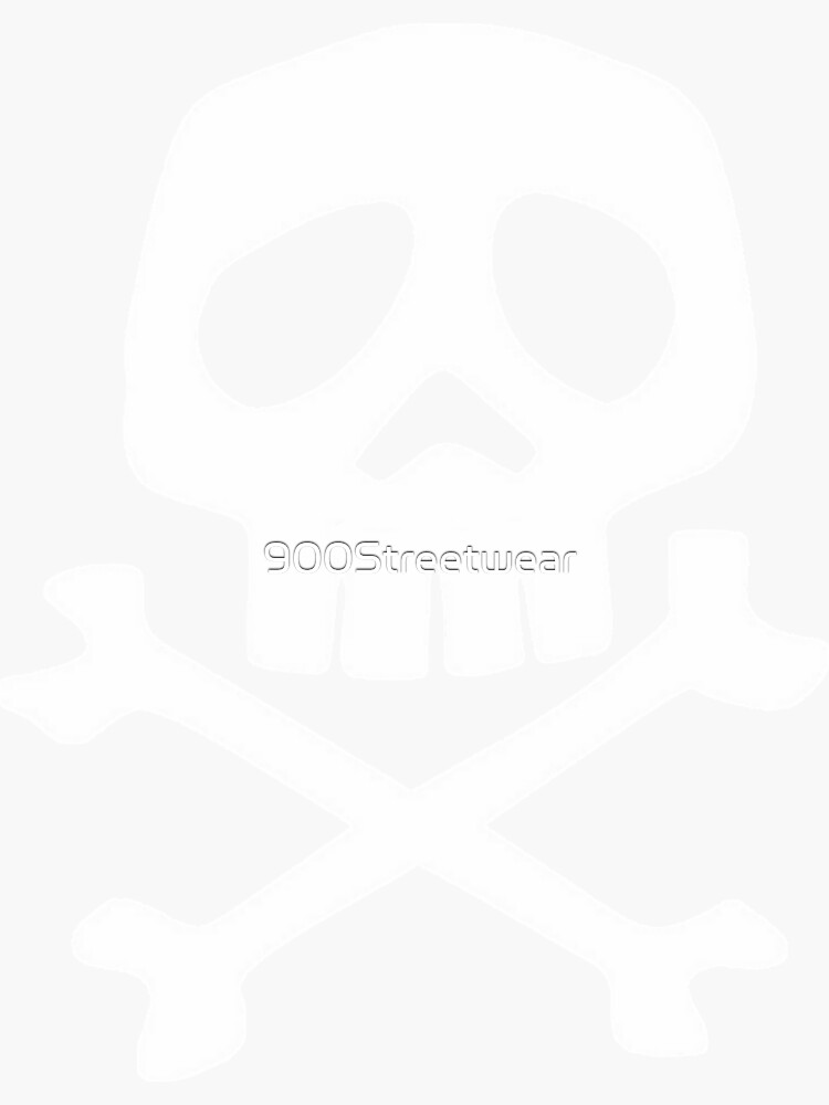 "HARLOCK SKULL" Sticker by 900Streetwear | Redbubble