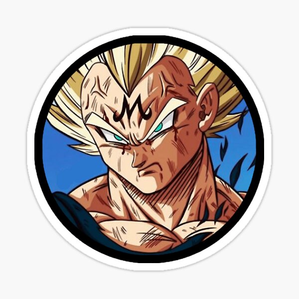 "Majin Vegeta " Sticker by harkinfuseidtrm | Redbubble