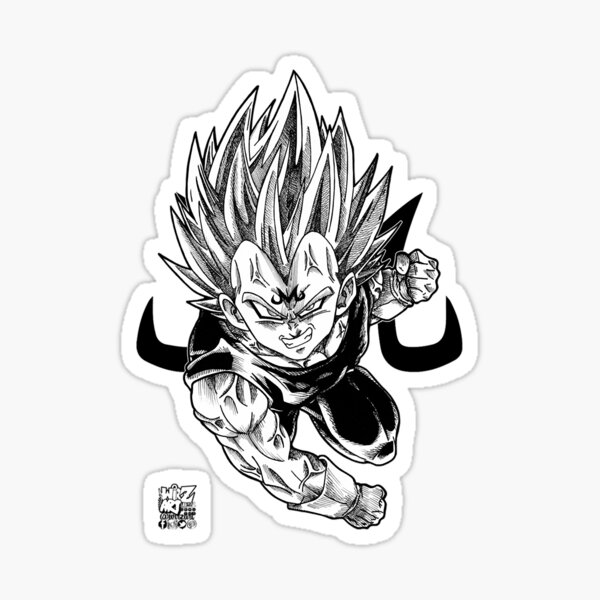 "Majin Vegeta " Sticker by harkinfuseidtrm | Redbubble