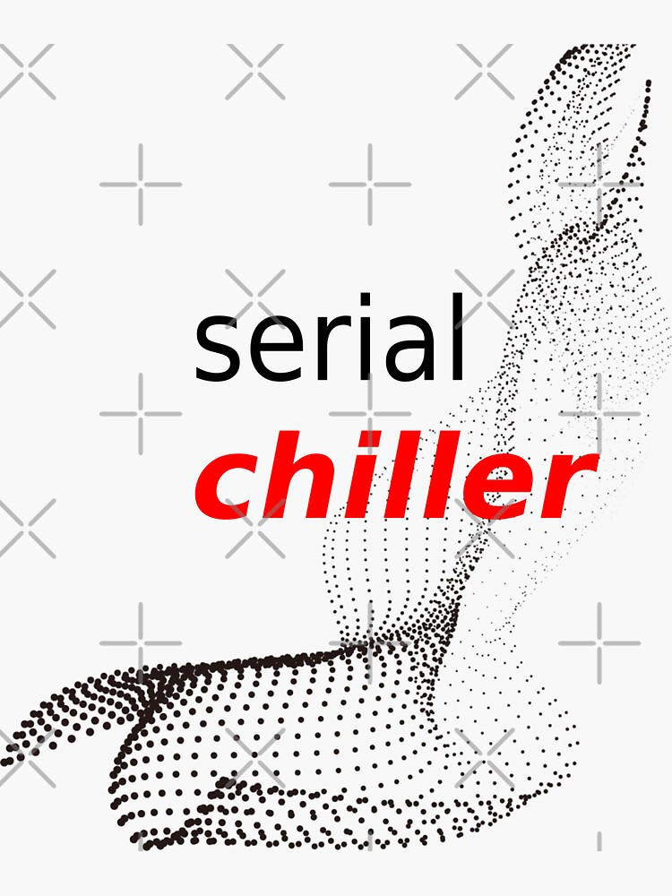 "Serial chiller abstract dot unique design" Sticker by MiaCara27 ...